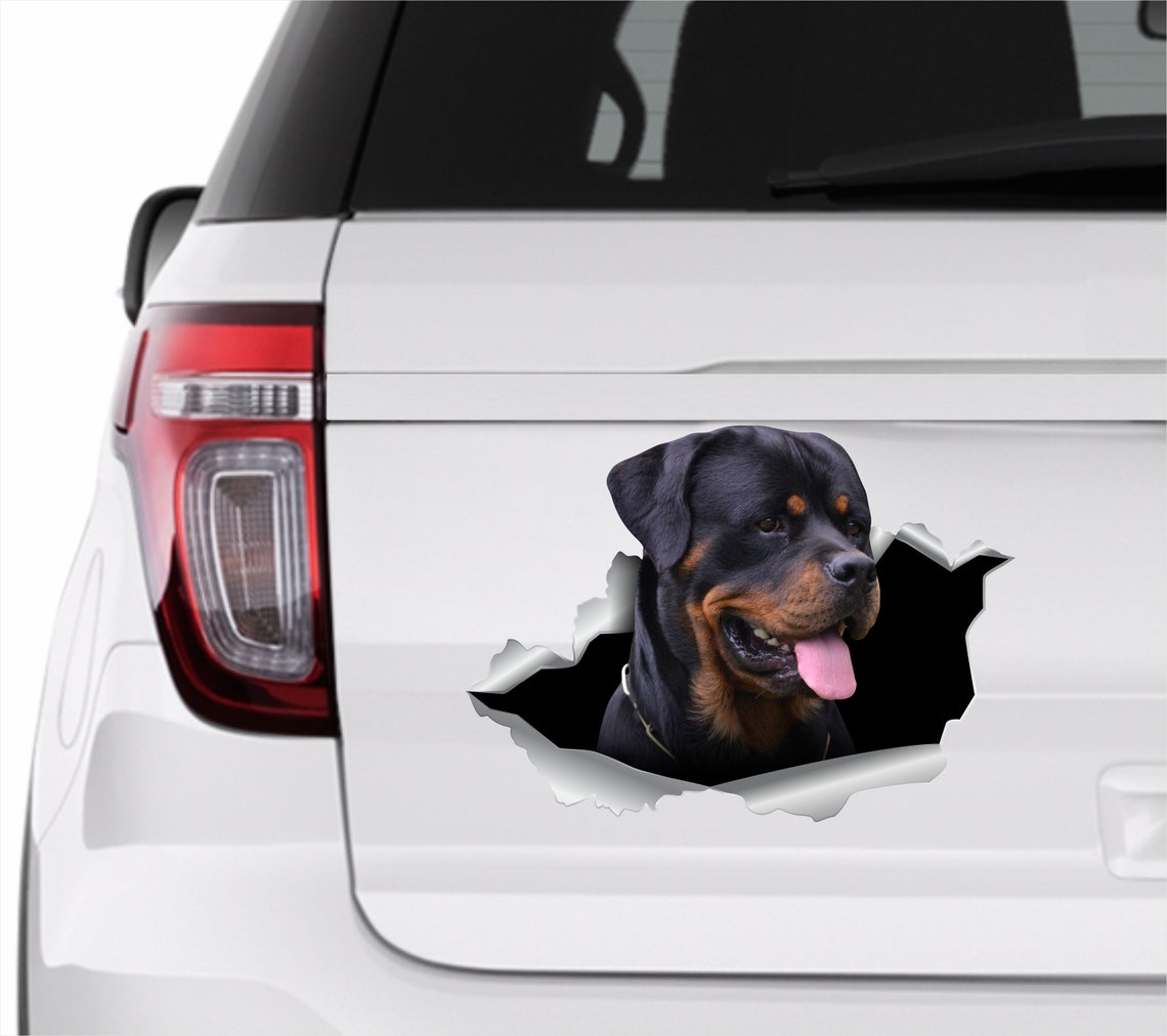 Rottweiler Car Sticker Rottweiler Stickers Dog Stickers - Etsy