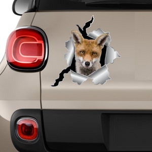 Fox Sticker Car Stickers Fox Decal Fox Auto Sticker Door Sticker Animal ...