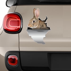 Rabbit Car Decal Hare Sticker Rabbit Stickers Car Sticker Car Decal ...