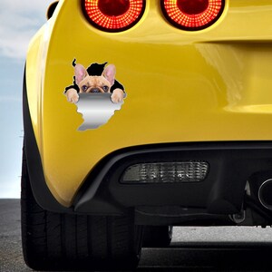 French Bulldog Sticker 3d Sticker Frenchie Sticker Bumper Bulldog Car ...