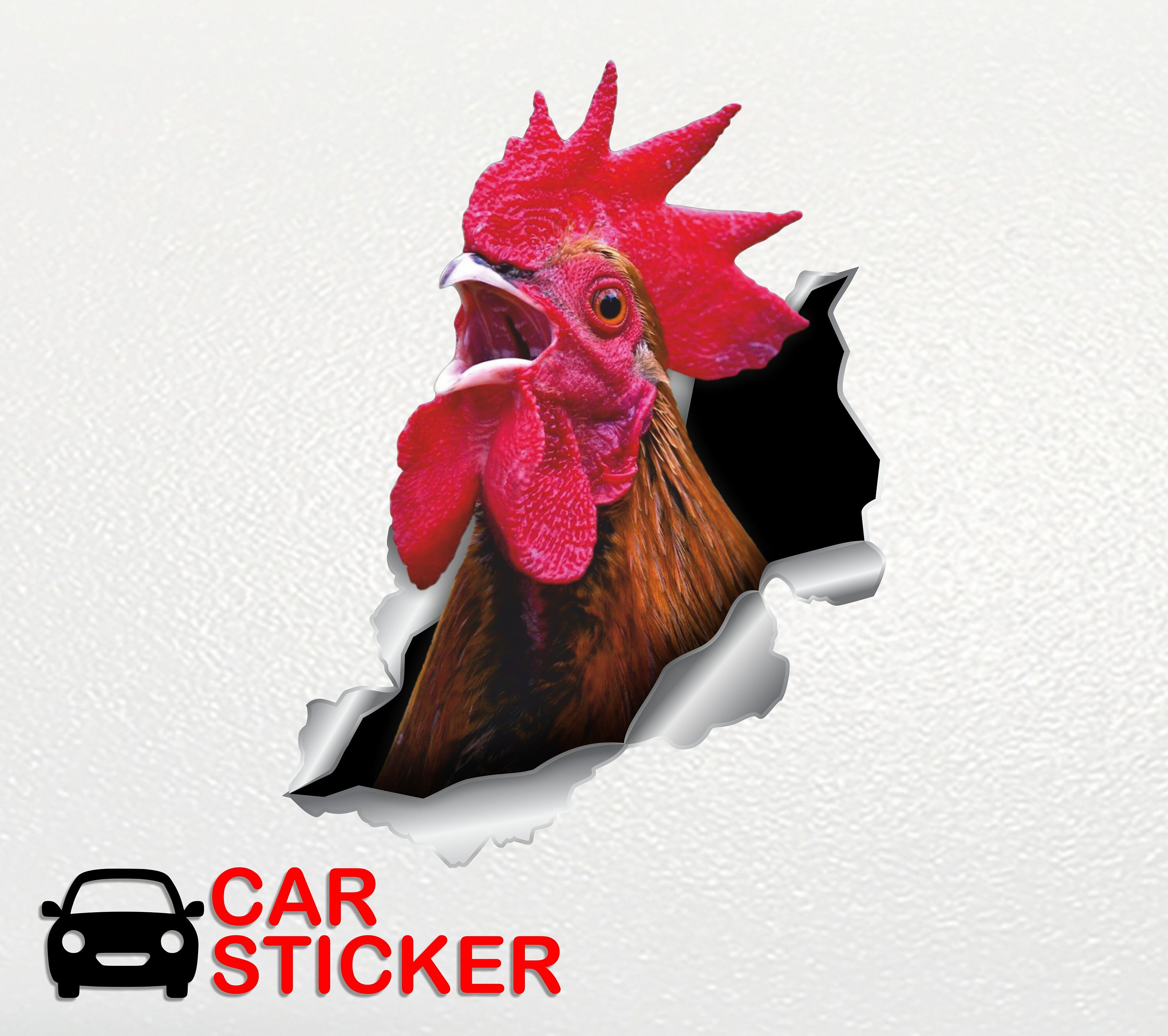 Rooster car sticker Car sticker Rooster sticker Car sticker | Etsy
