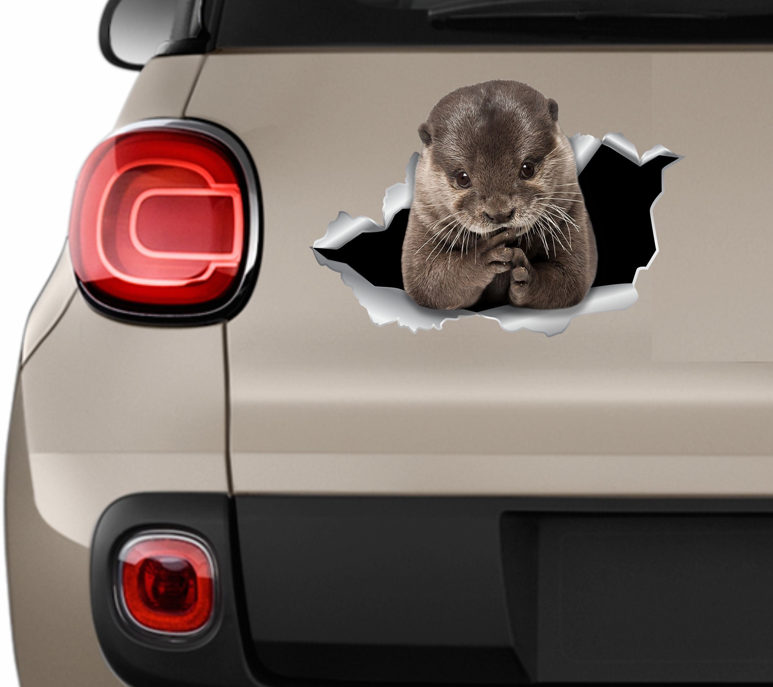 Otter Car Sticker Otter Stickers Pet Decal Car Otter Decal Otter Car ...