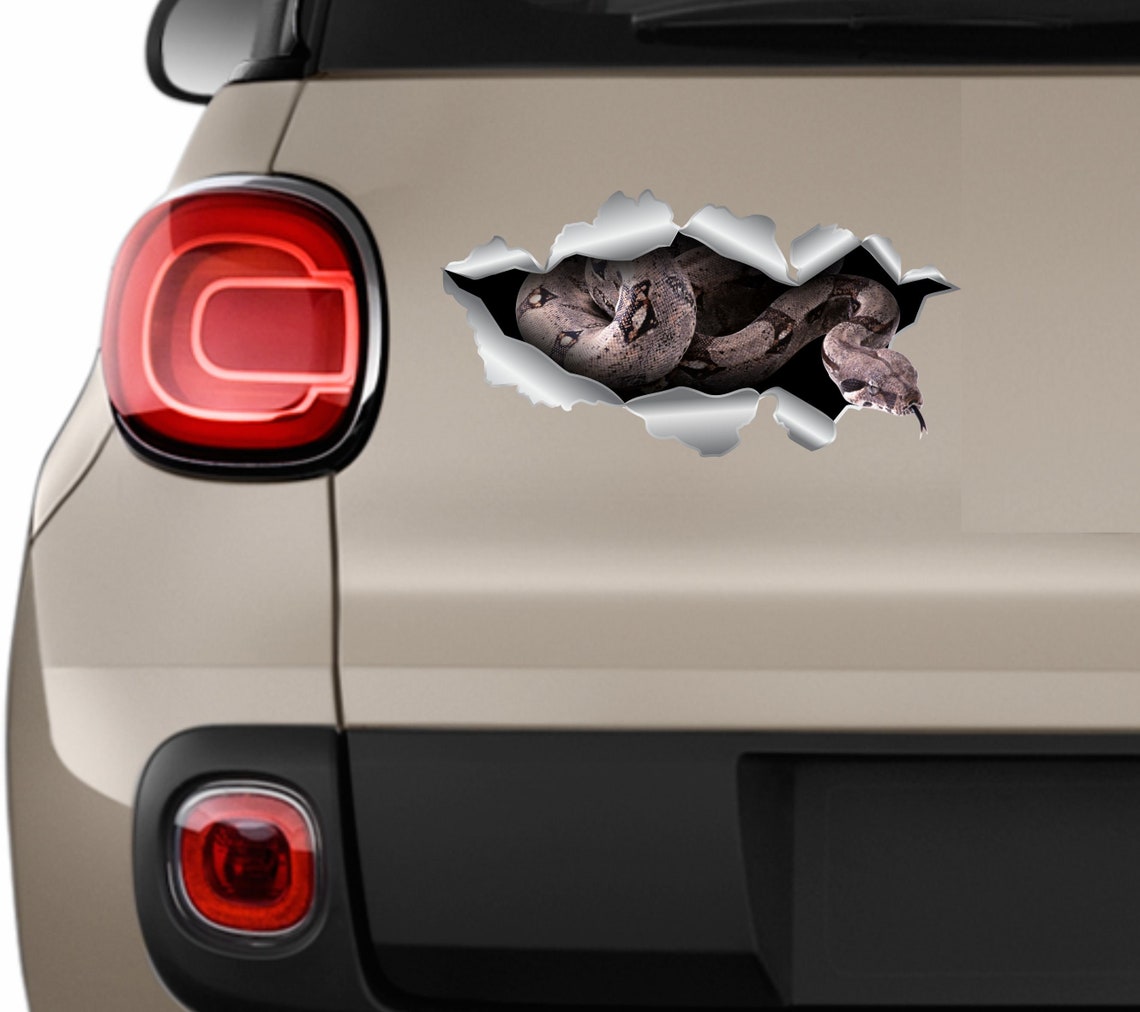 3D Stickers Snake Sticker Car Sticker Rattlesnake Sticker - Etsy