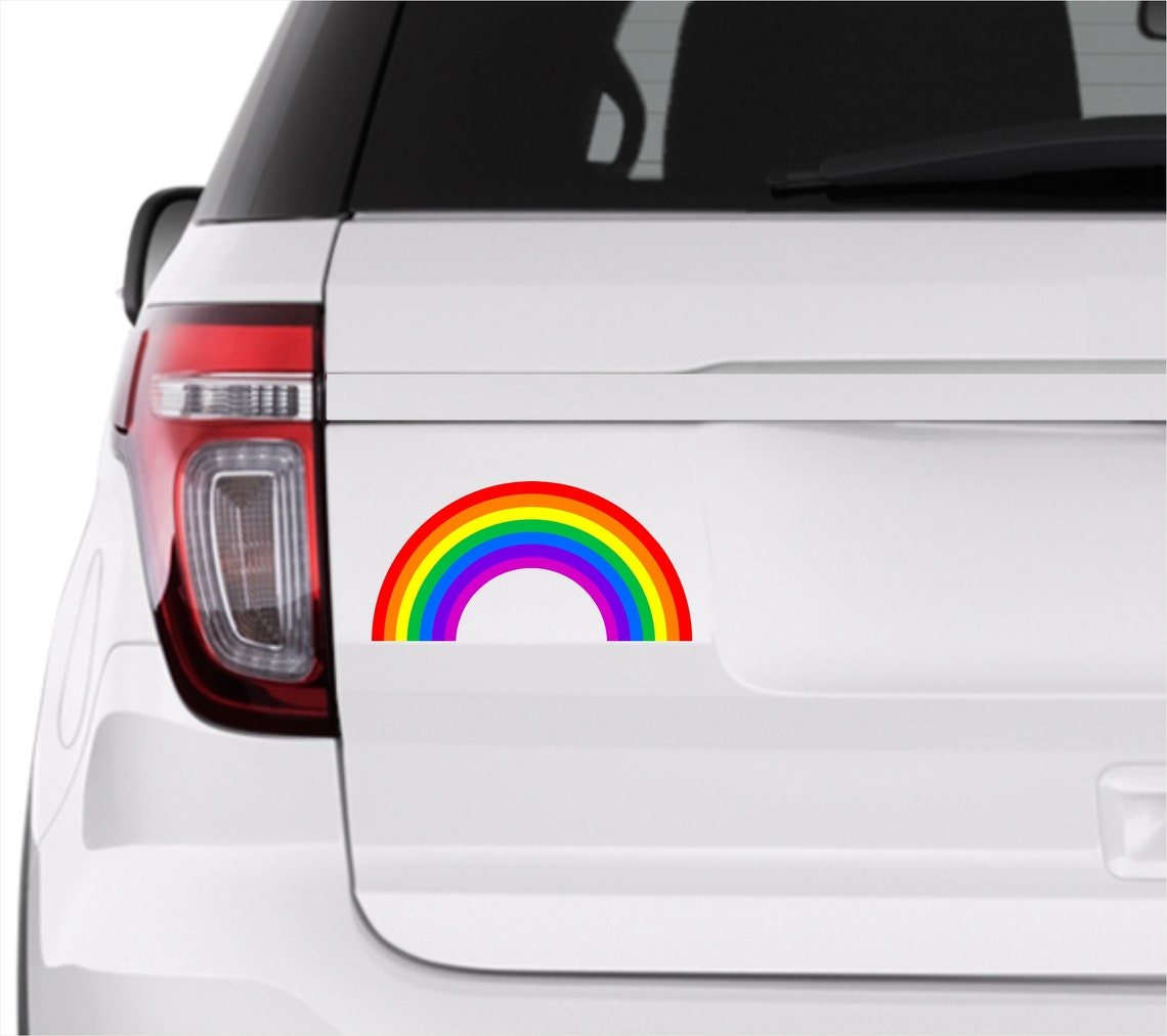 Rainbow Sticker Car Sticker Window Sticker Bumper Sticker | Etsy