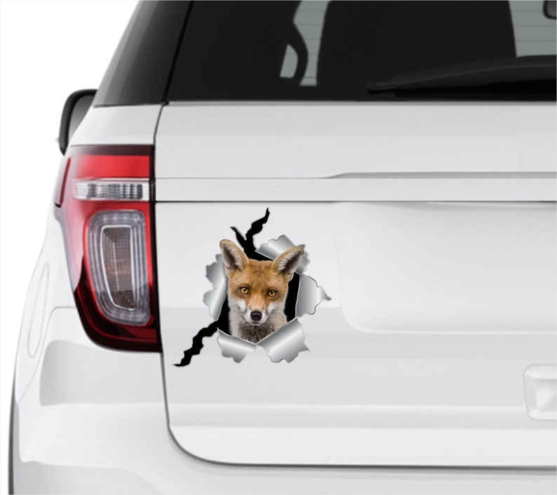 Fox Sticker Car Stickers Fox Decal Fox Auto Sticker Door - Etsy