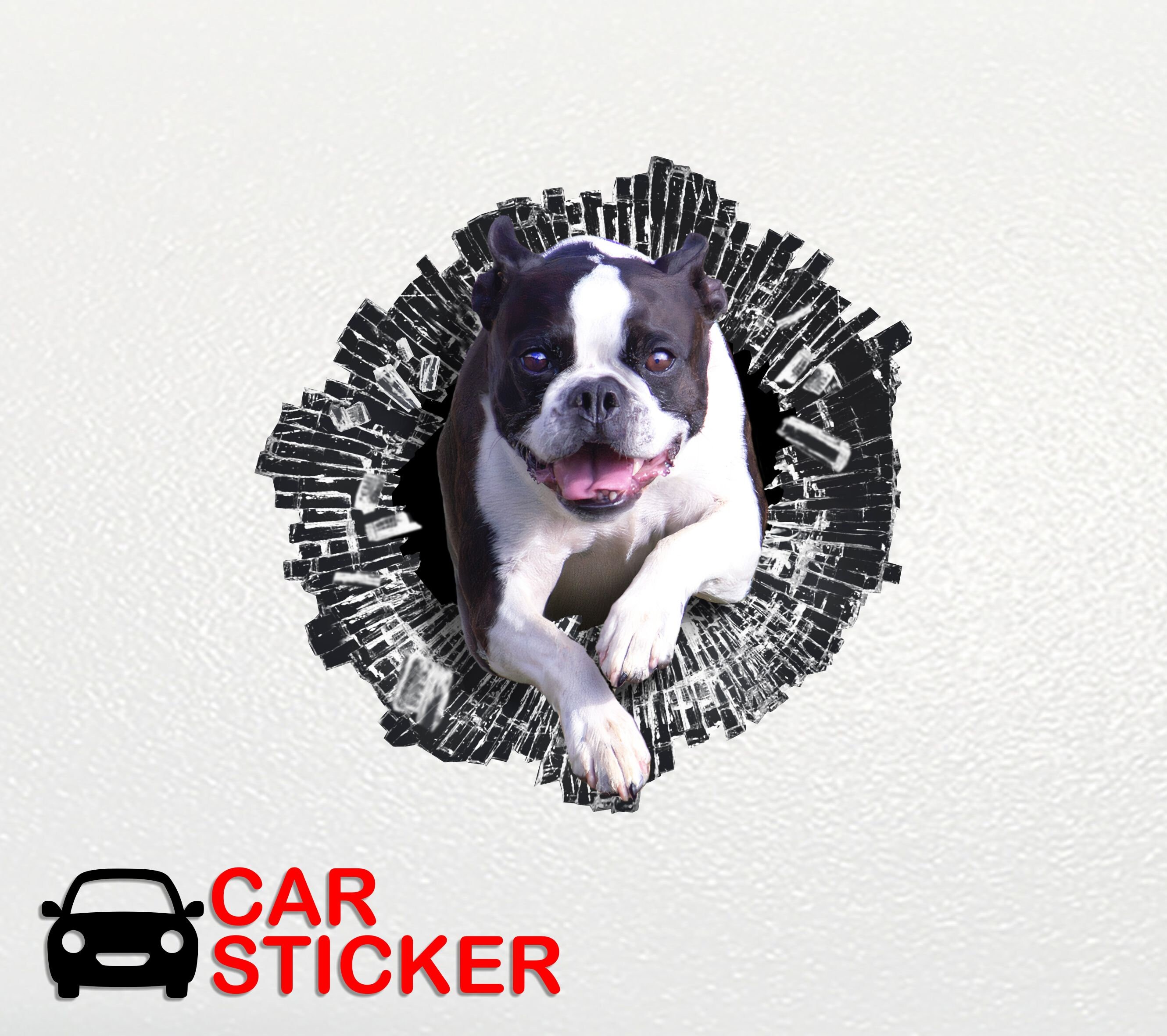 Boston Terrier Stickers Boston Terrier Window Sticker Car | Etsy