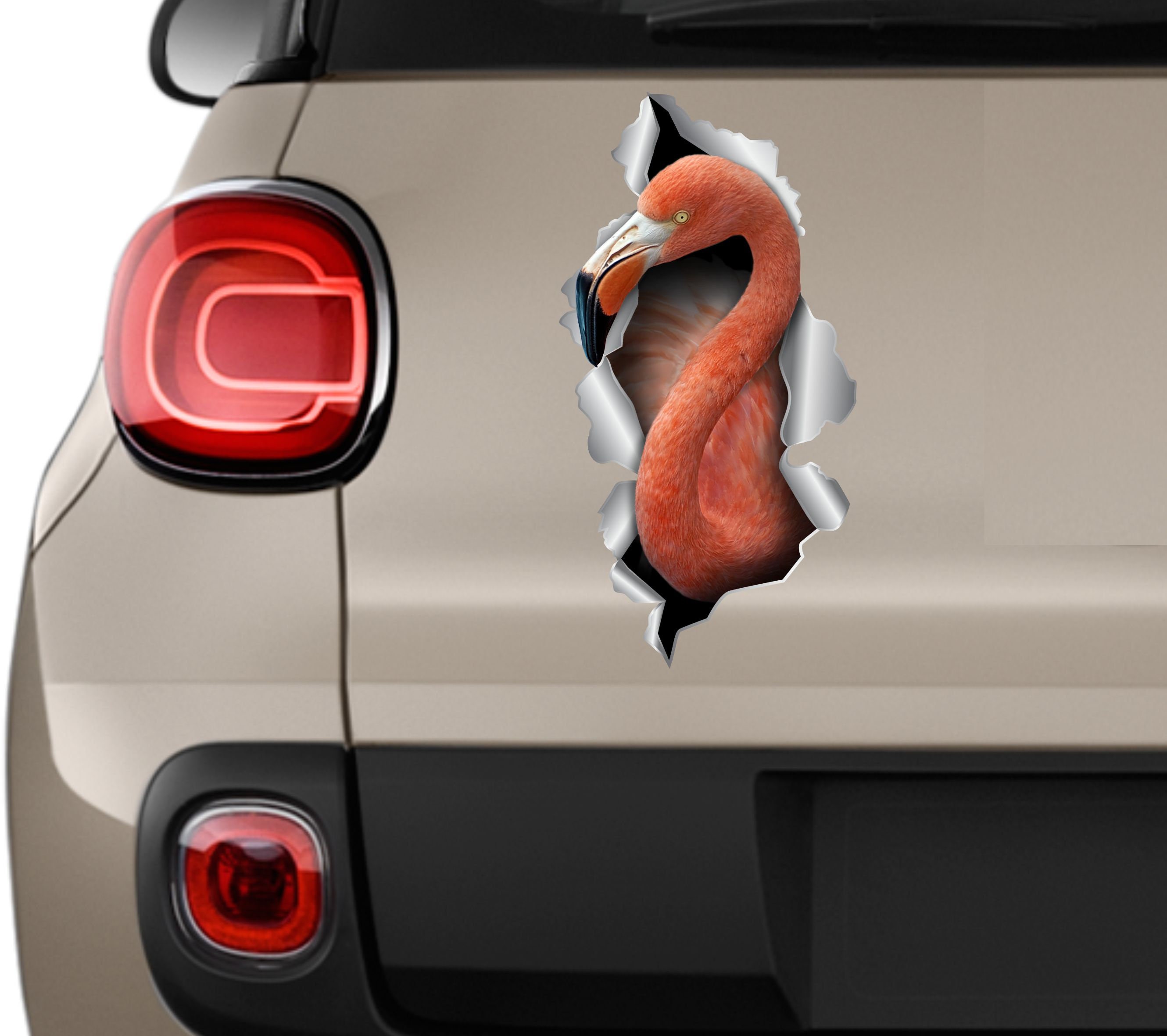 Flamingo decal Flamingo car sticker Car sticker Pink Flamingo | Etsy