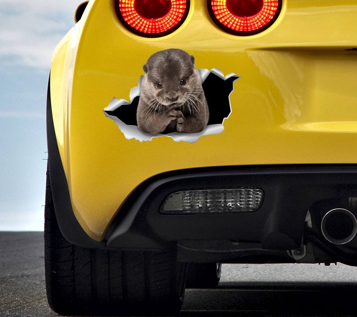 Otter Car Sticker Otter Stickers Pet Decal Car Otter Decal | Etsy