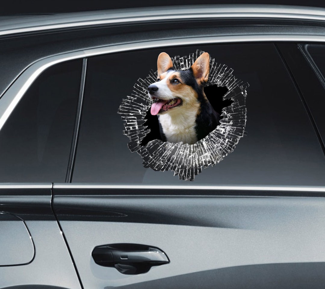 Welsh Corgi Sticker Glass Sticker Corgi Sticker Corgi Glass Sticker ...