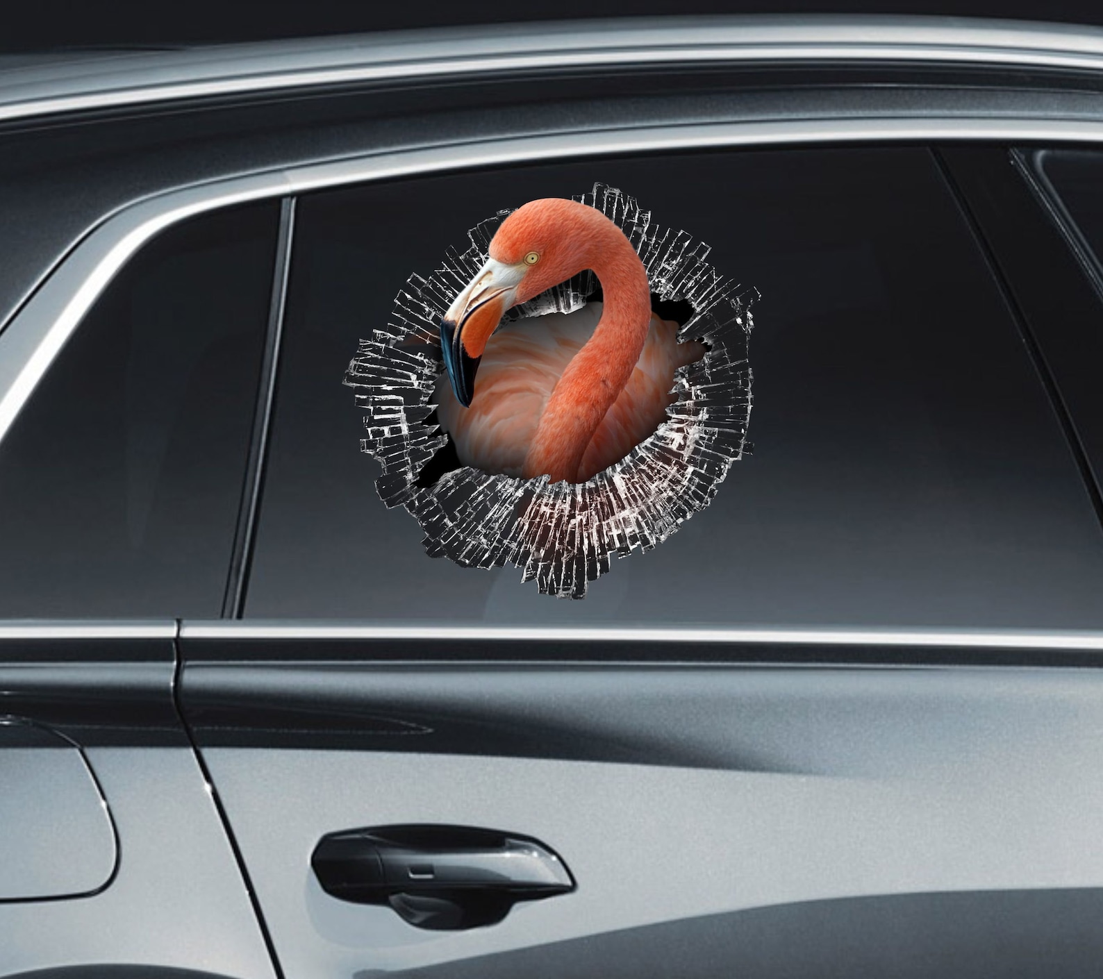 Flamingo Decal Flamingo Car Sticker Car Sticker Pink Flamingo - Etsy