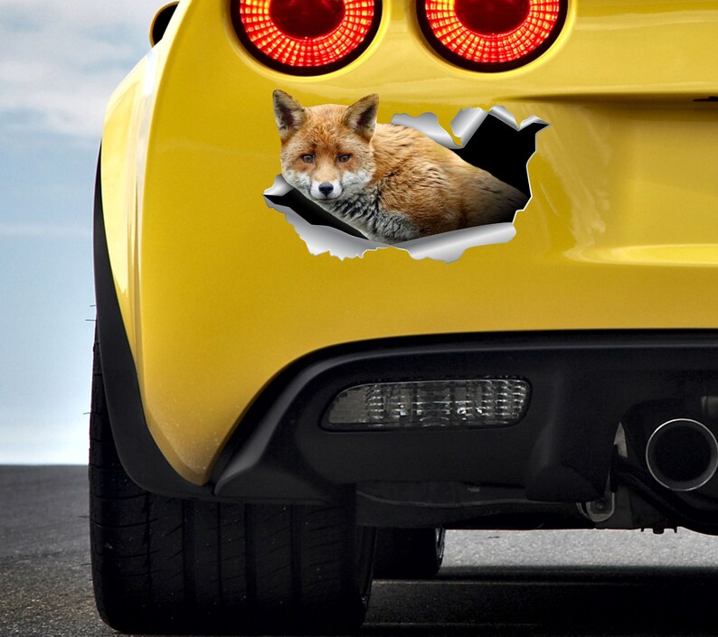 Fox Sticker Fox Car Sticker Foxy Sticker Fox Decal Cute | Etsy