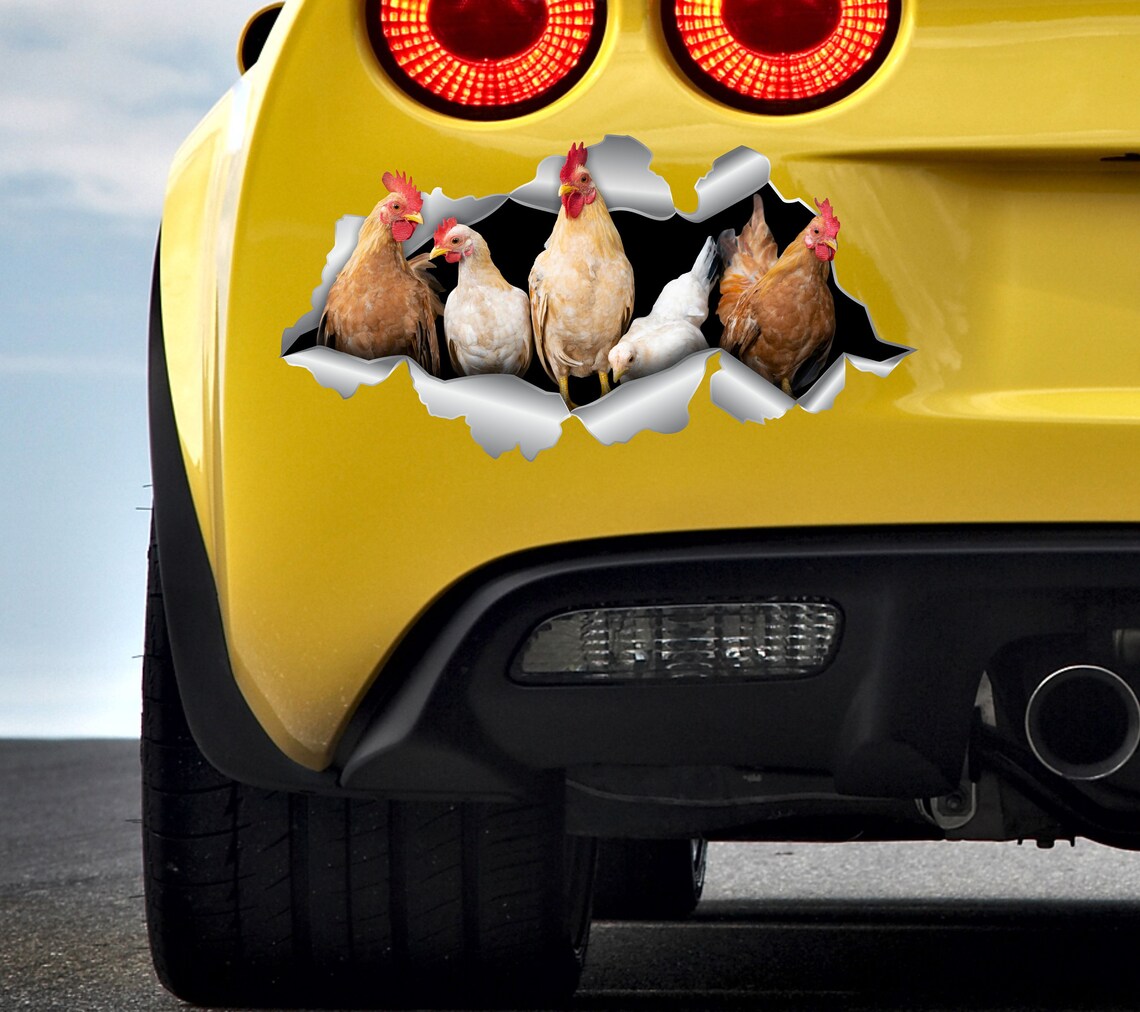 Chicken Sticker Hen Sticker Mix Chickens and Roosters Chicken | Etsy