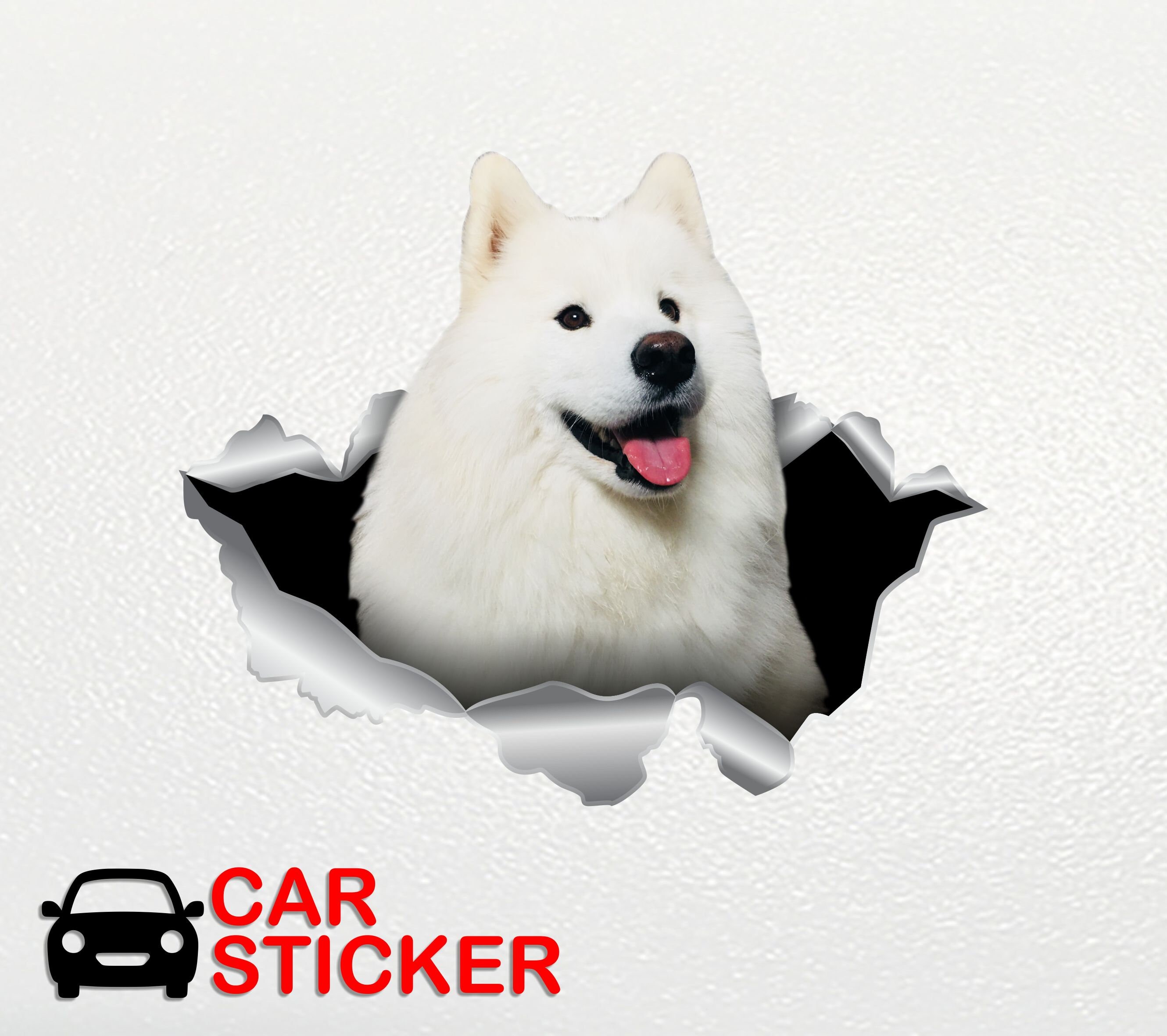 White Samoyed Car sticker Samoyed sticker Samoyed dog Auto | Etsy