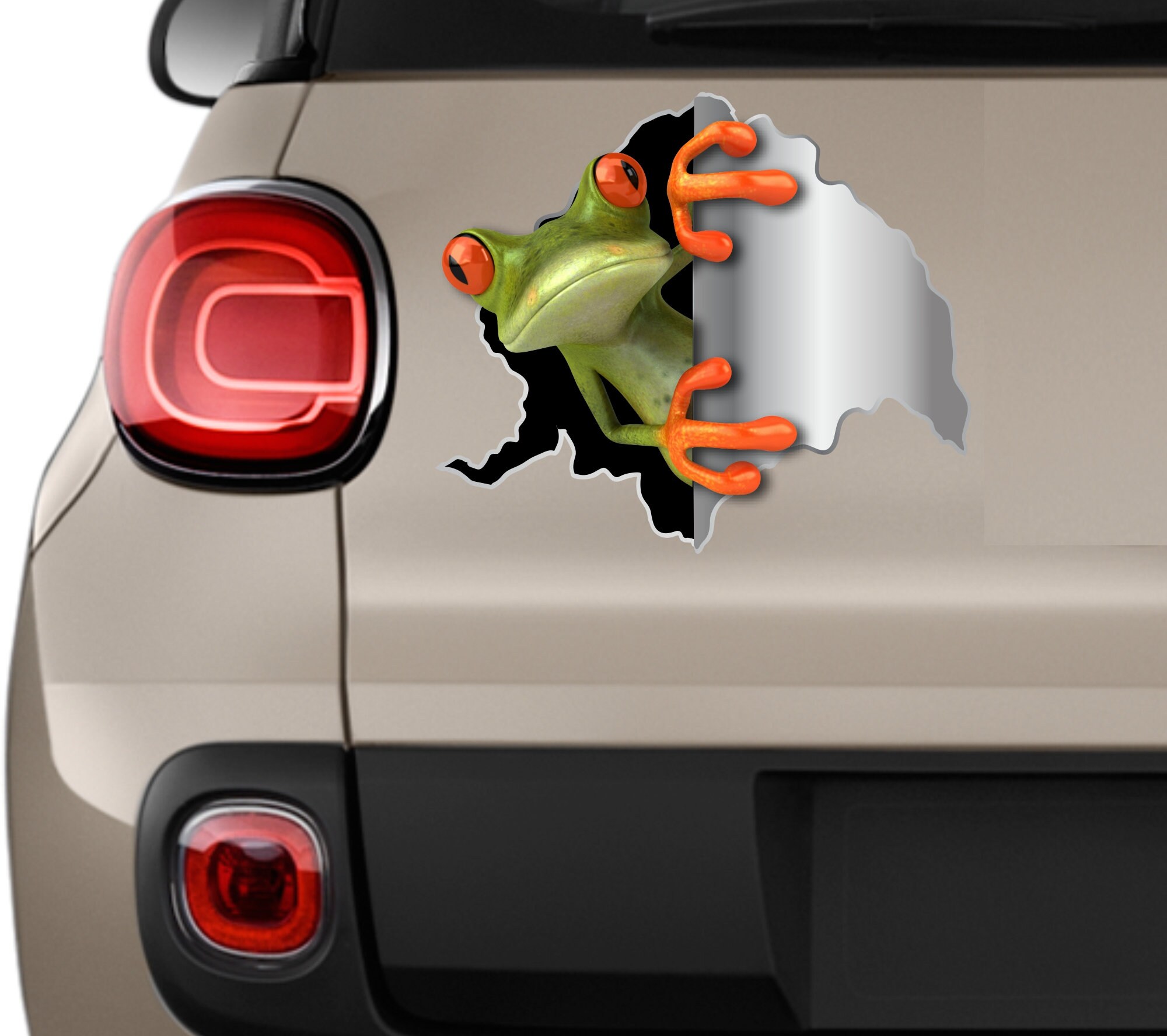 Car Sticker Color Frog Decal Color Frog Sticker Color Frog - Etsy