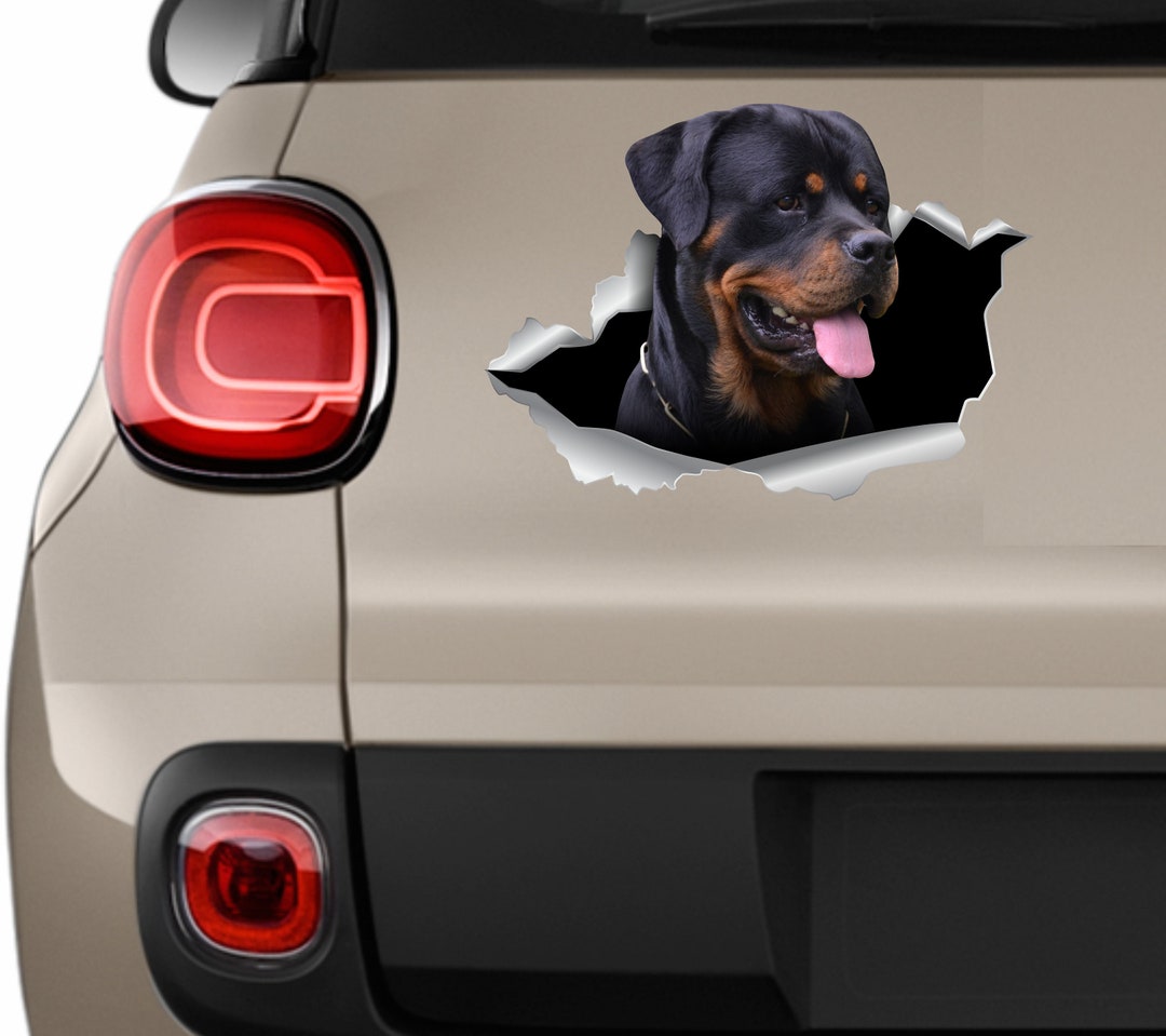 Rottweiler Car Sticker Rottweiler Stickers Dog Stickers Rottweiler Car ...