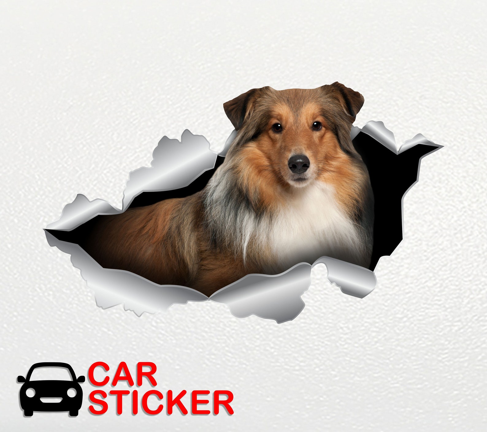 Sheltie Stickers Dog Sticker Car Sticker Sheltie Car Decal Sheltie Car ...