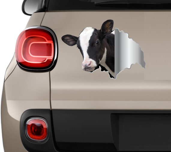 Car Stickers Cow Sticker Cow Lover Gift Farm Sticker Cow | Etsy