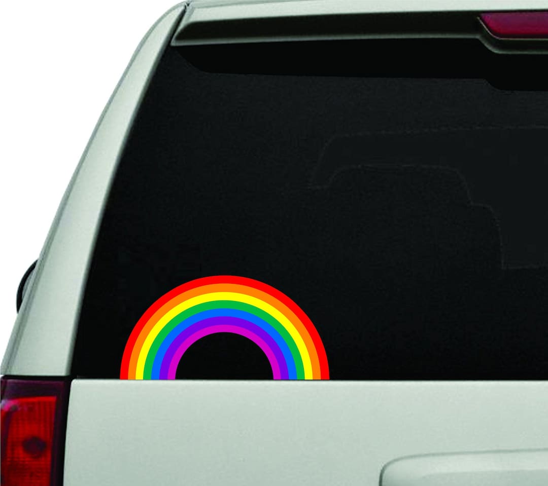 Rainbow Sticker Car Sticker Window Sticker Bumper Sticker Rainbow Decal ...