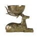 Deer Stag Bowl, Deer Buck Bowl, Large Brass Bowl, Christmas Centerpiece ...