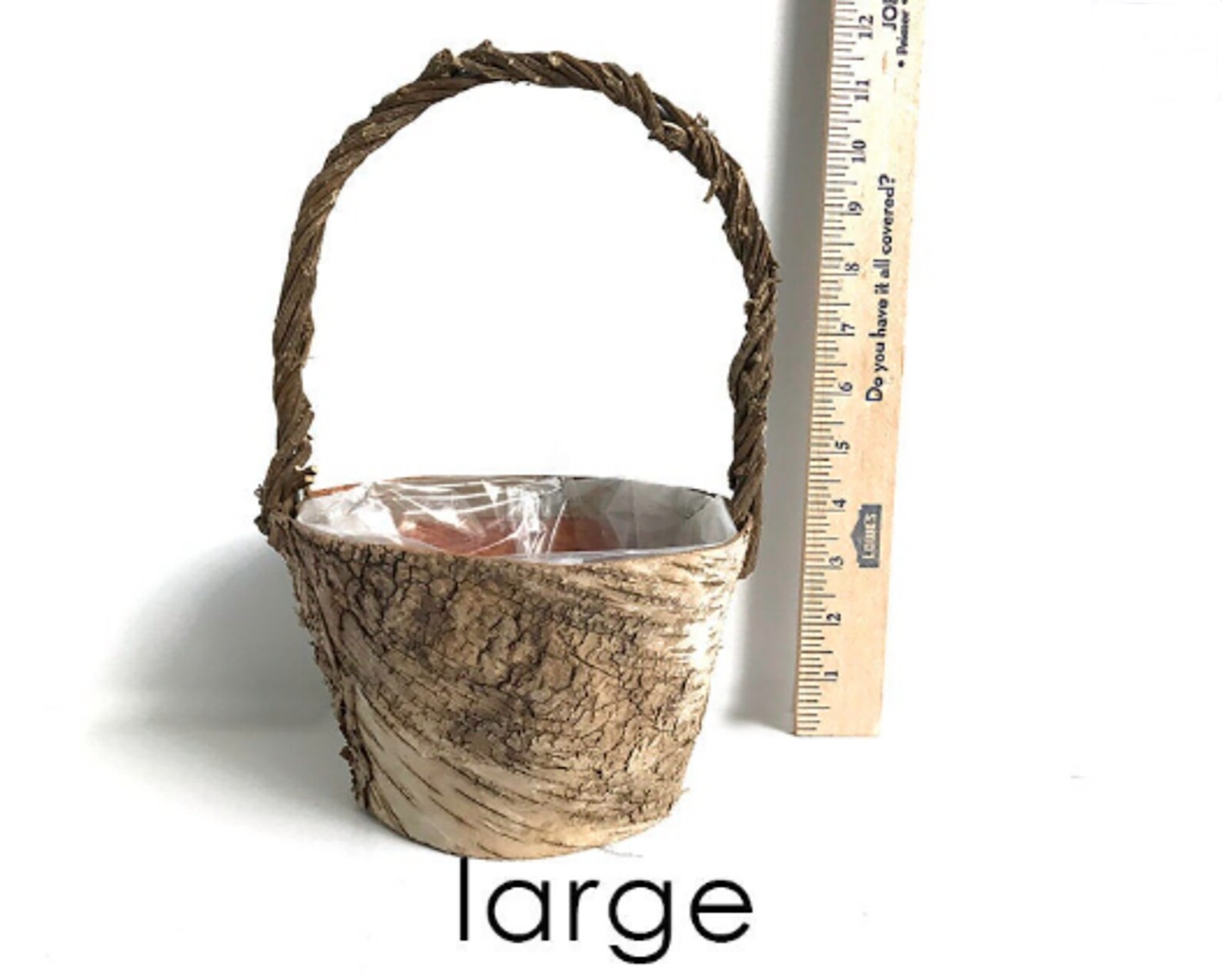 Two Sizes, Rustic Easter Basket, Birch Basket, Bohemian Decor, Easter ...