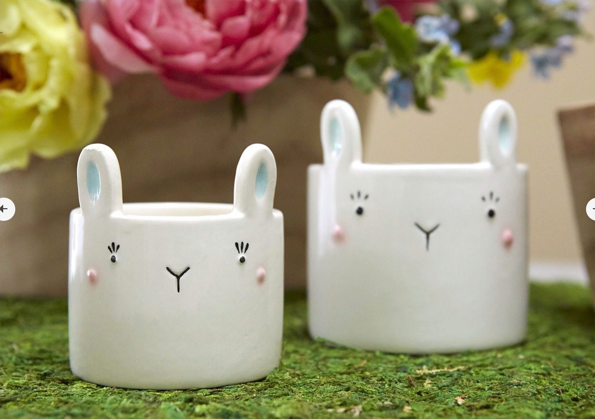 Easter Bunny Pots 2 Sizes Planters Easter Decor Easter - Etsy