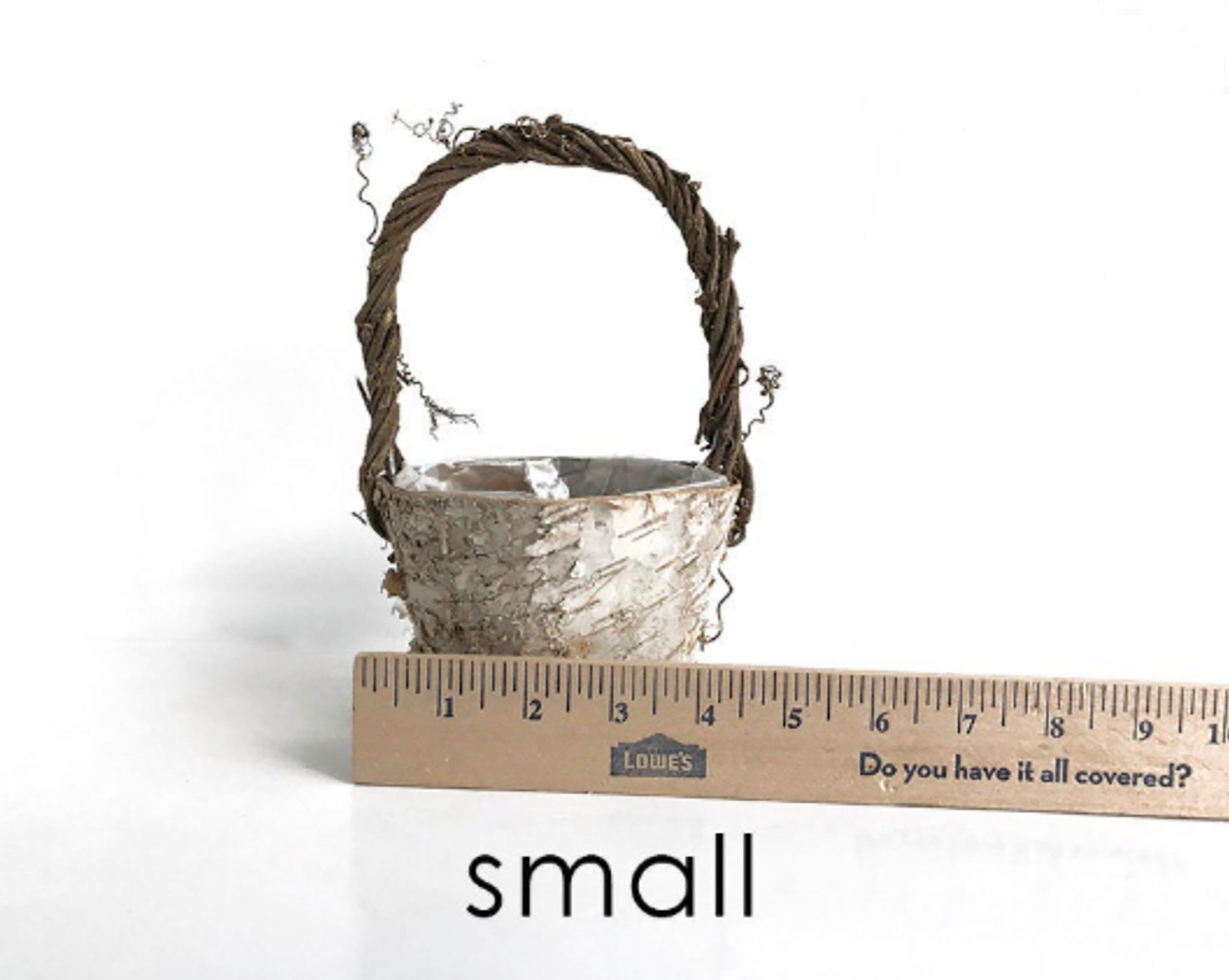 Two sizes rustic easter basket birch basket bohemian decor | Etsy