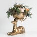 Deer Stag Bowl, Deer Buck Bowl, Large Brass Bowl, Christmas Centerpiece ...