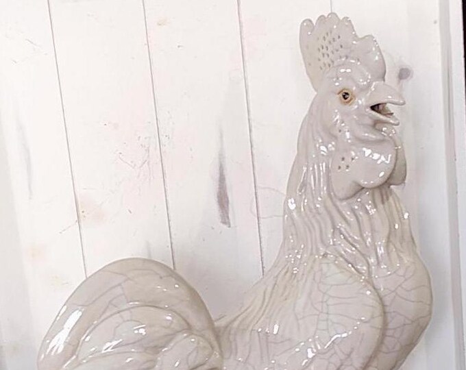 Large Majestic French Country Rooster, 1960's, Country Farm Decor, Very ...
