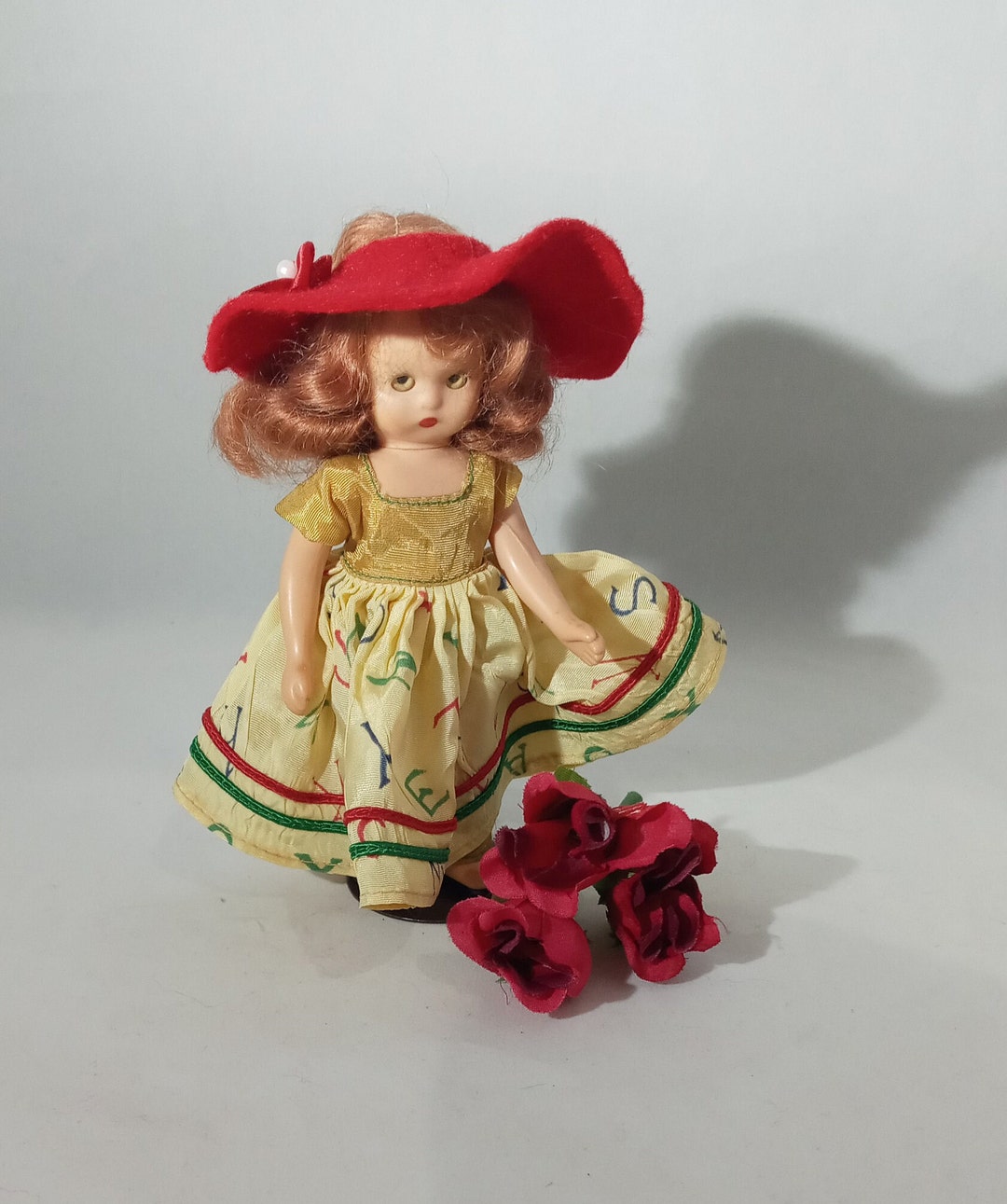 Vintage Nancy Ann Storybook Doll, Alphabet Dress, 1950s Collectible - Etsy