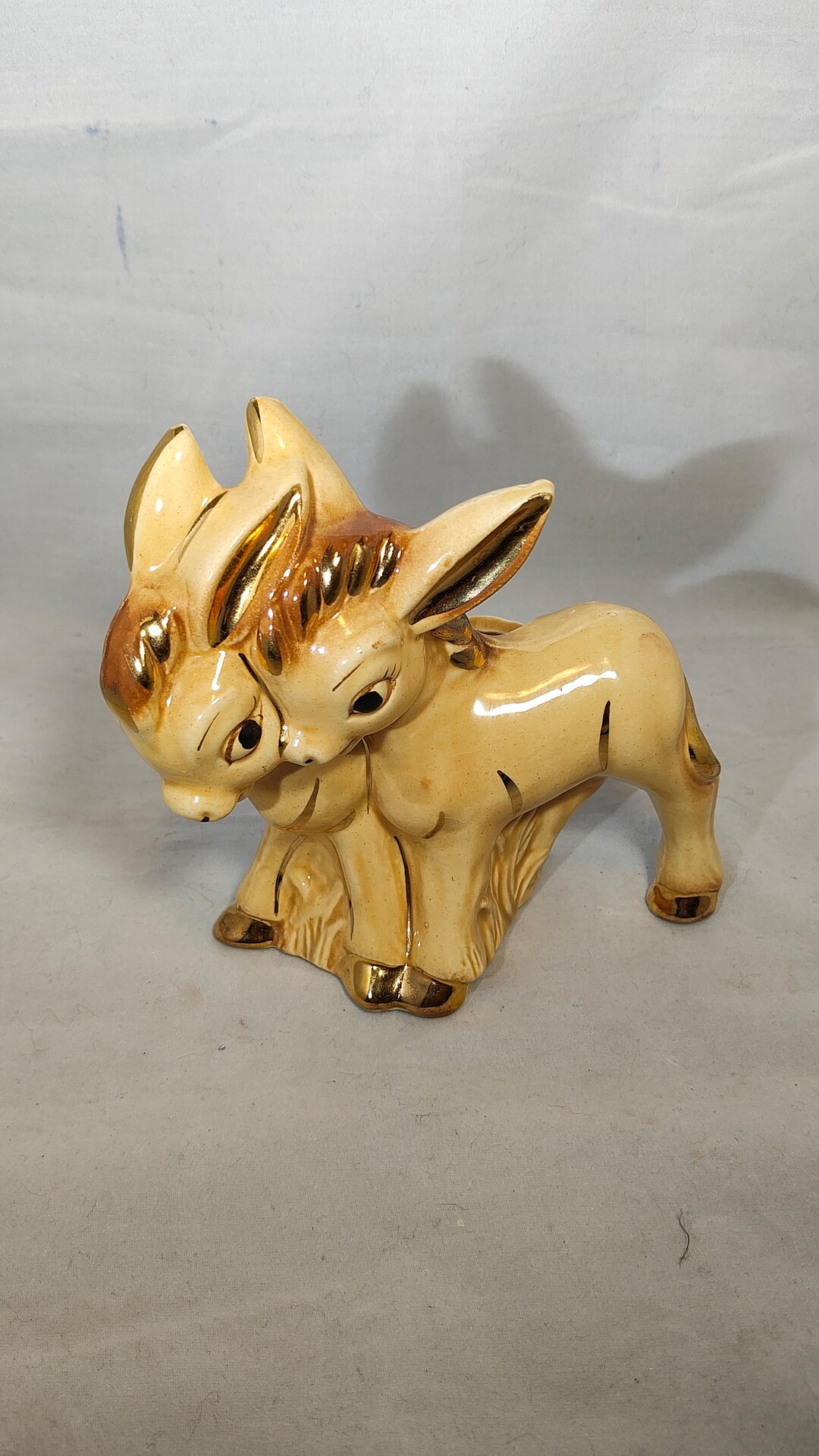 MCM Retro Majolica Art Pottery Donkey Planter, 1950's, Vintage, Home ...