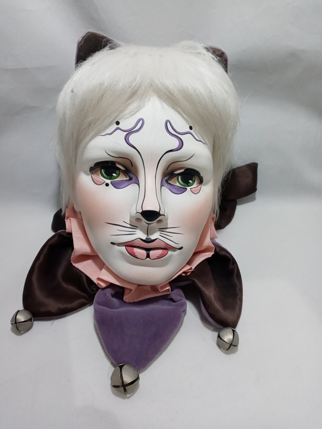 Cats Broadway Musical Vintage Ceramic Jester Mime Clown Head Bust - Etsy