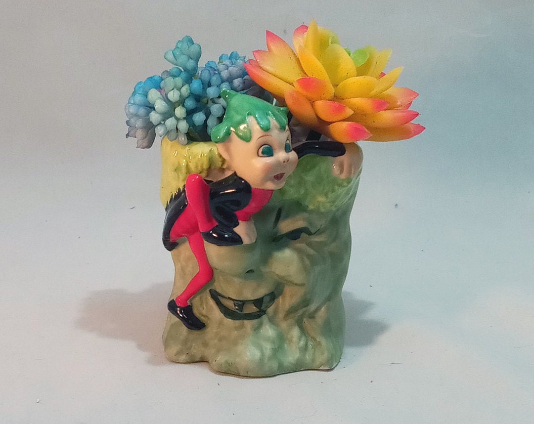 Vintage Acme China Norcrest, Japan, Pixie Elf Planter, Ceramic - Etsy