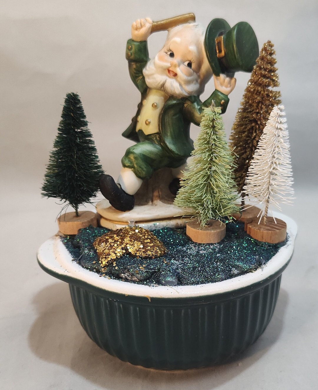 Lefton Leprechaun 1960's, Vintage, Ceramic, Luck of the Irish Figurine ...