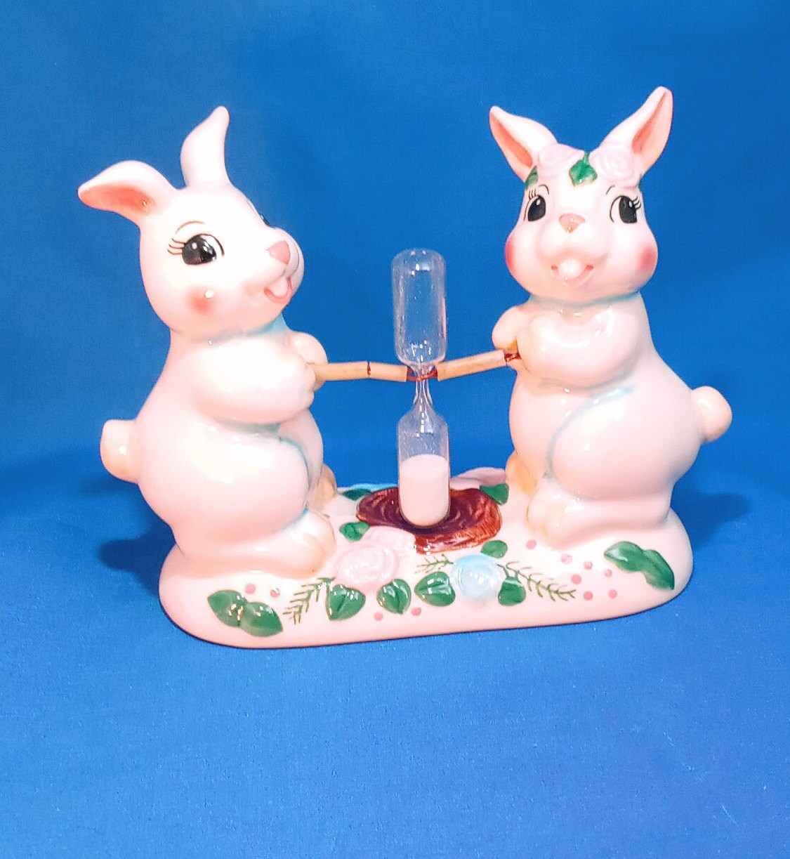 Rabbits Sand Minute Egg Timer Country Store Cottage Core1989 - Etsy