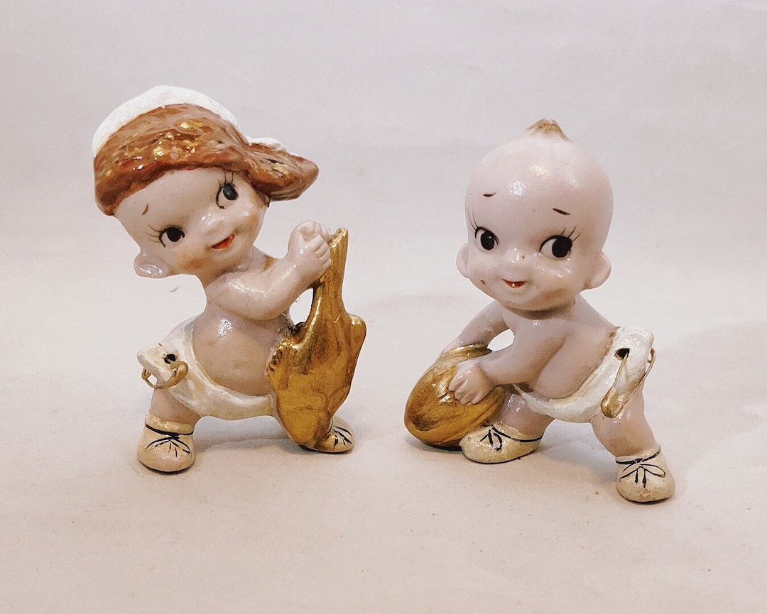 1950's Sport Diaper Babies, Japan, Ceramic, Collectable, Gold Fish and ...