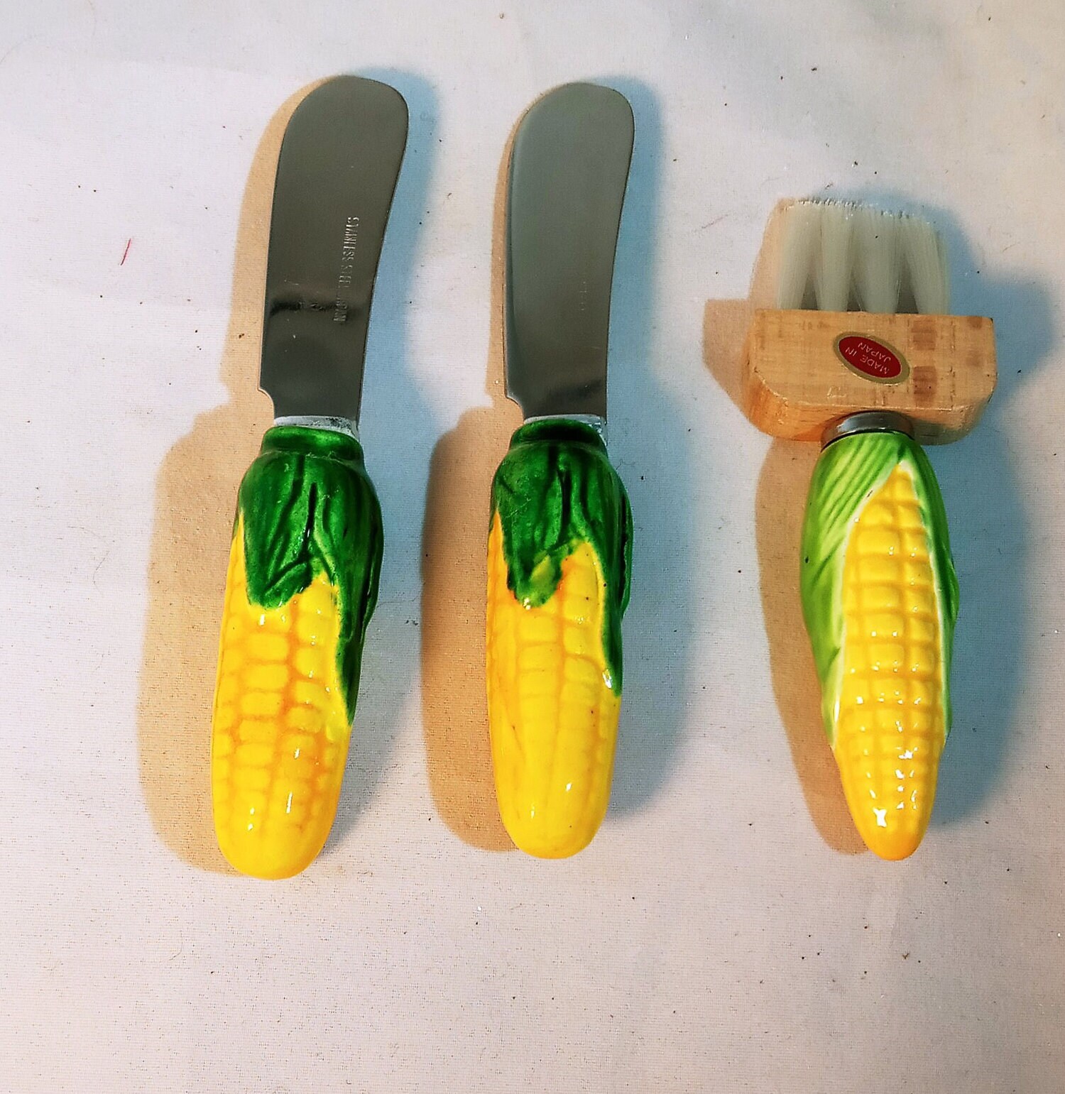 Corn on the Cob Set With Corn Salt and Pepper Shakers, Corn Dish, 2 ...