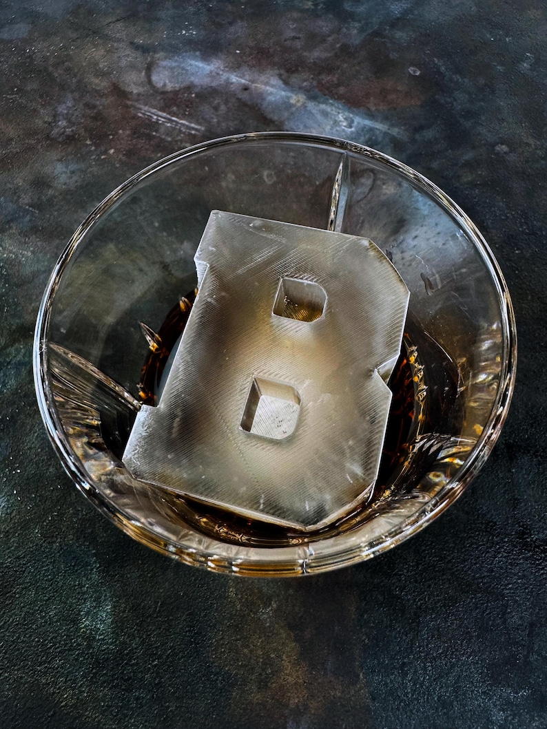 Collegiate Letter Shaped Ice Molds - Collegiate Font - Etsy