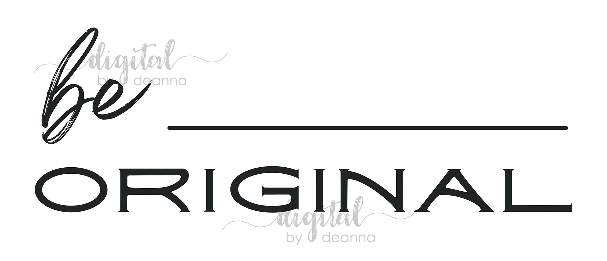 Be Original, SVG, PNG, Shirt, Digital Download, Decal - Etsy