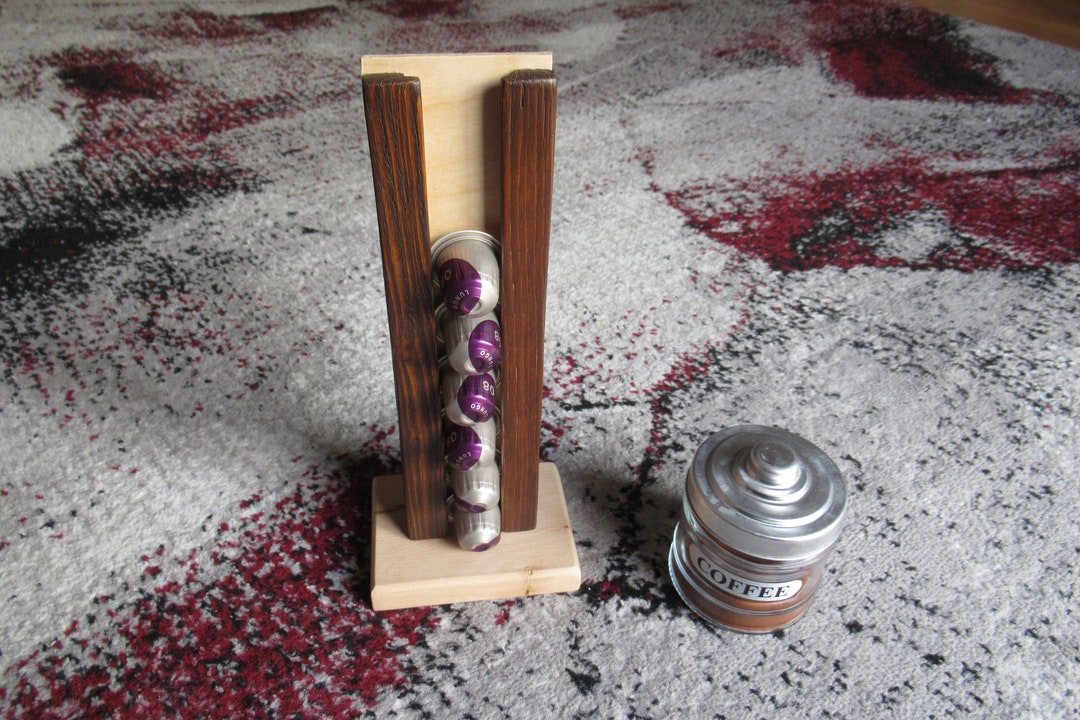 Wooden Nespresso Capsule Holder - Holds 16 Pods - Nespesso Pod Holder ...