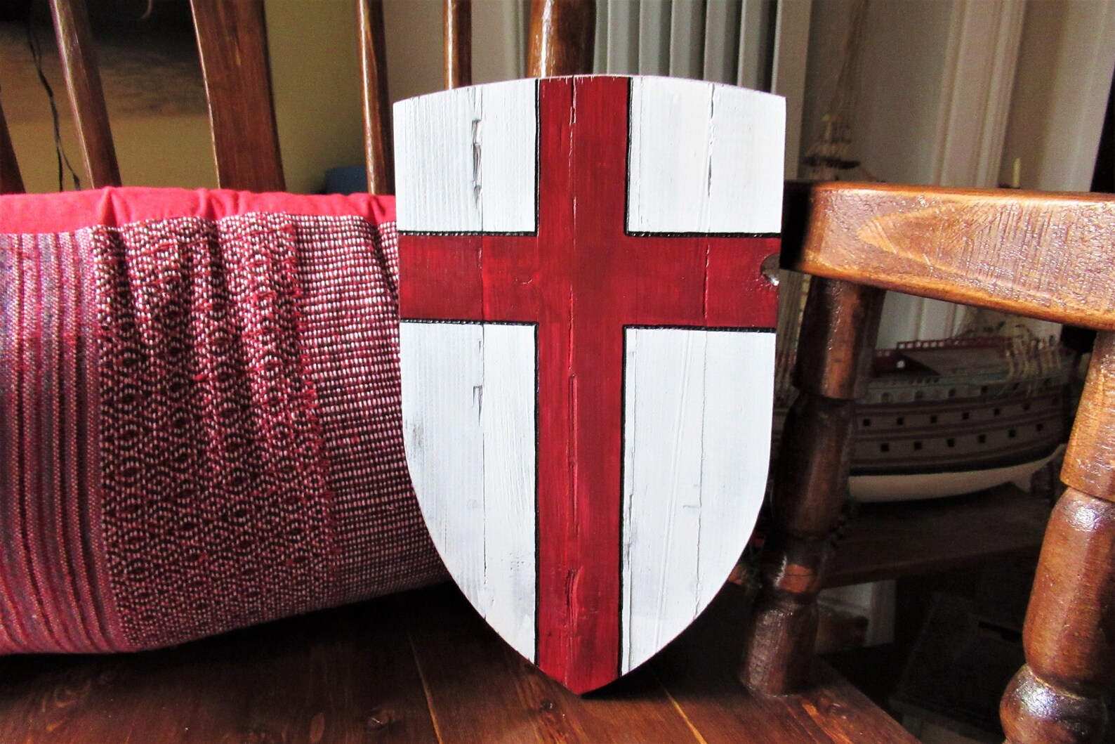 Knights Templar Shield Wall Art Templar Knights Wooden - Etsy