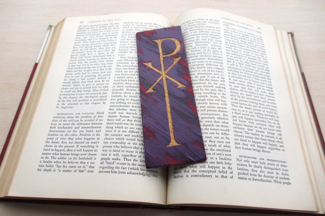Wooden Byzantine Empire Bookmark Eastern Roman Empire Bookmark, Chi Ro ...