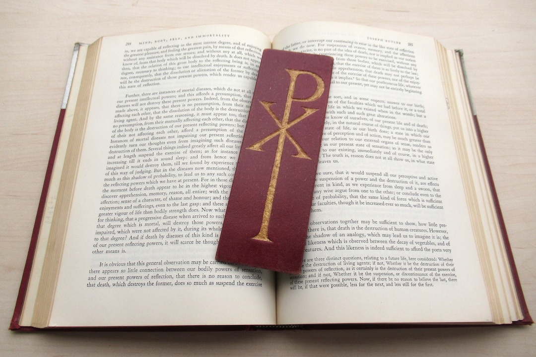 Wooden Byzantine Empire Bookmark Eastern Roman Empire Bookmark, Chi Ro ...