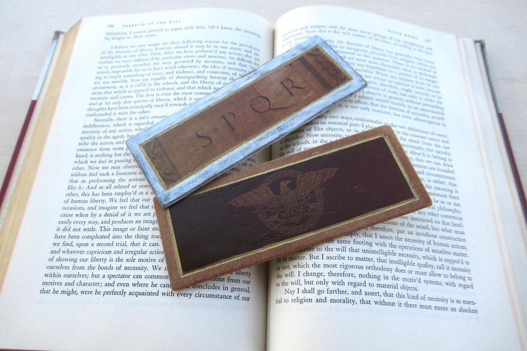SPQR Wooden Bookmarks - Roman Empire, Roman Republic, Senatus ...