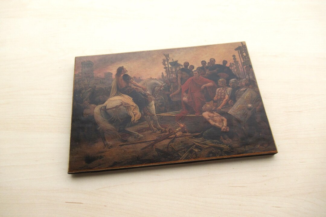 Julius Caesar Wall Art - Julius Caesar Painting, Vercingetorix Throws ...