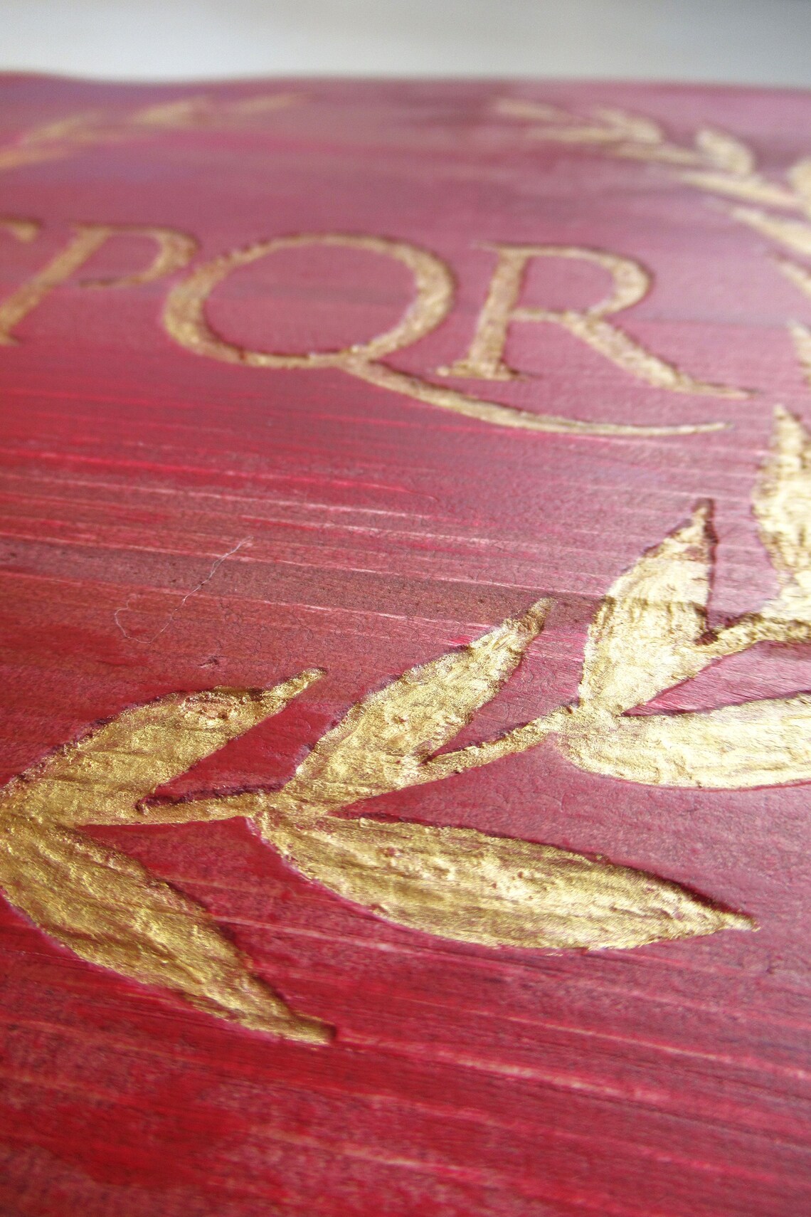 SPQR Roman Standard Wall Art Roman Empire, Wood Roman Flag, Banniere ...