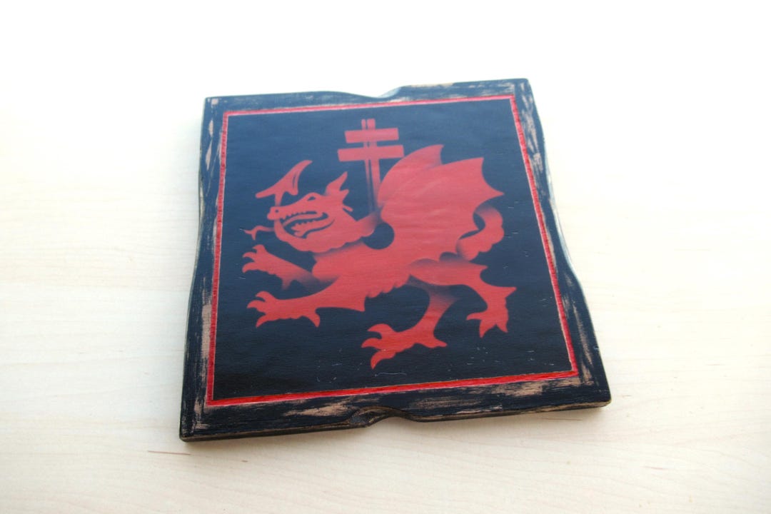 Vlad the Impaler Wall Art - Vlad Wooden Flag, Vlad Dracula, Vlad III ...