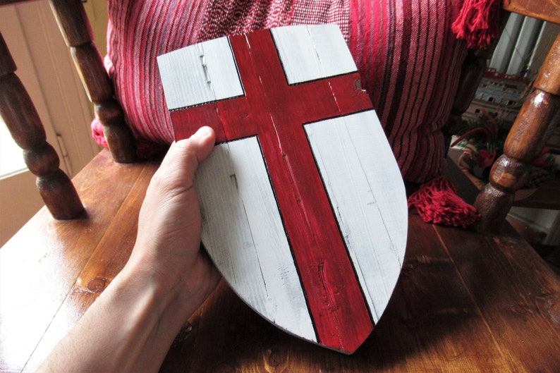 Knights Templar Shield Wall Art Templar Knights Wooden | Etsy