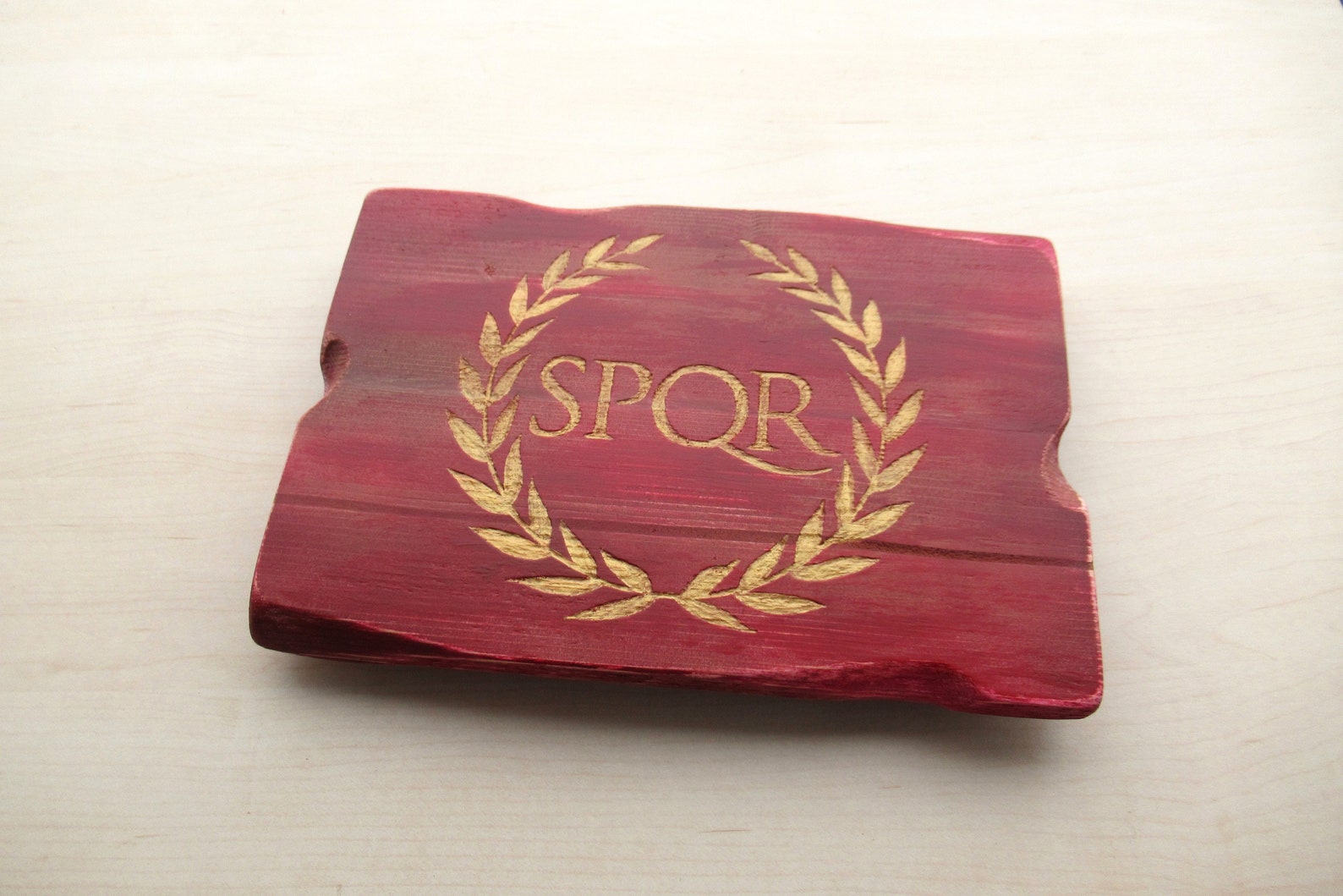 SPQR Roman Standard Wall Art Roman Empire, Wood Roman Flag, Banniere ...