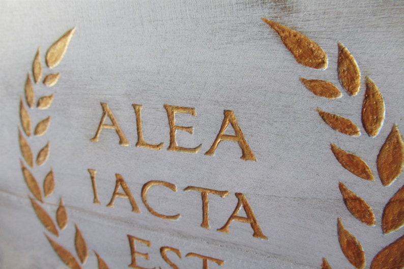 Alea Iacta Est Wall Art Roman Empire Julius Caesar Roman - Etsy