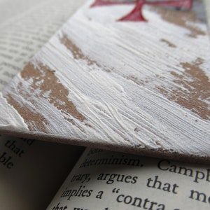 Wooden Templars Hand Painted Bookmark - Templar Knights Bookmark, Crusader Bookmark, Crusader ...